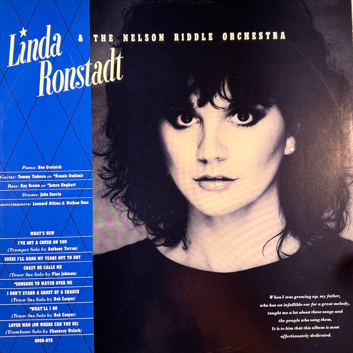 Original '83 LINDA RONSTADT What's New Record Album Nelson Riddle Classic Vinyl 80s Near MINT LK ...