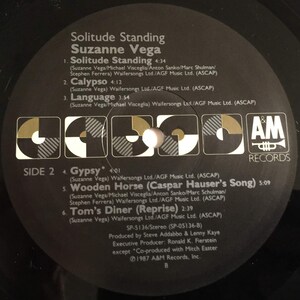 Original '87 Vinyl SUZANNE VEGA Solitude Standing Record Album 80's Folk Rock LUKA Tom's Diner ...