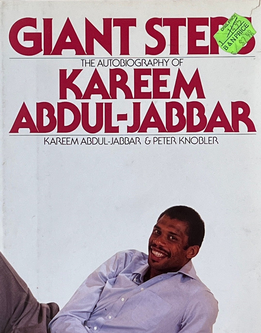 Rare 1980s Basketball KAREEM ABDUL-JABBAR Giant Steps Autobiography ...