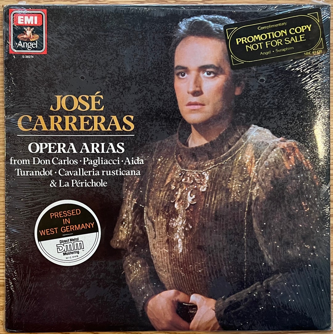Original SEALED '86 JOSE CARRERAS Opera Arias Record Album Vintage ...