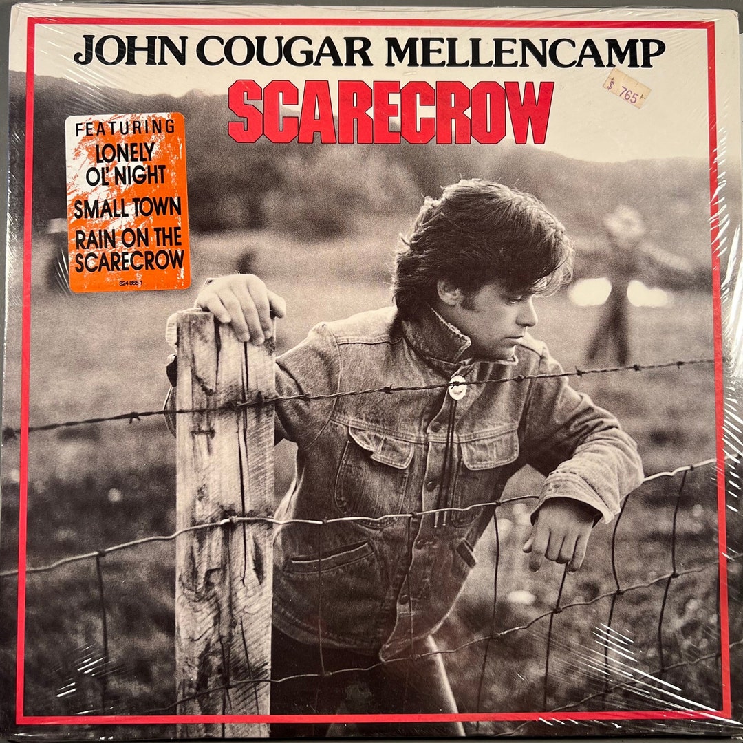 Original 85 Vinyl JOHN COUGAR MELLENCAMP Scarecrow Record Album Still Original 85 Vinyl JOHN COUGAR MELLENCAMP Scarecrow Record Album Still