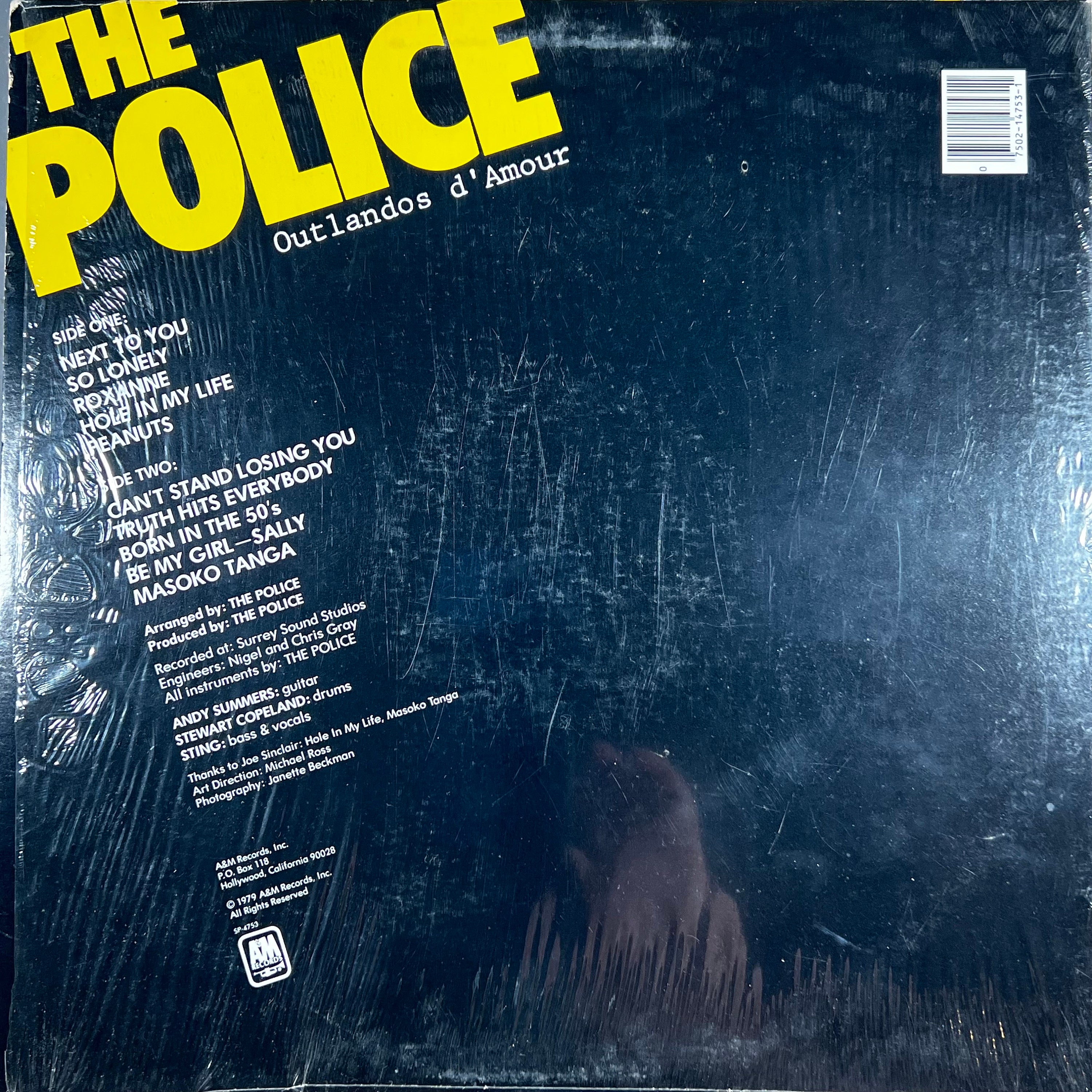Original '79 the POLICE Outlandos D'amour Record Album - Etsy