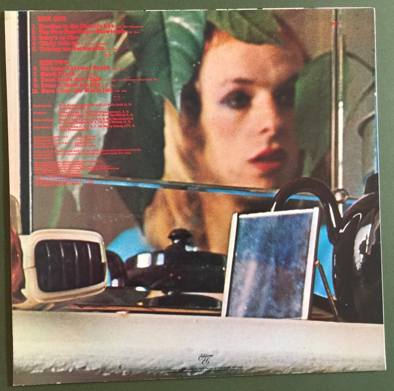 Vintage '70s Art Rock Vinyl BRIAN ENO Here Come the Warm Jets Record ...
