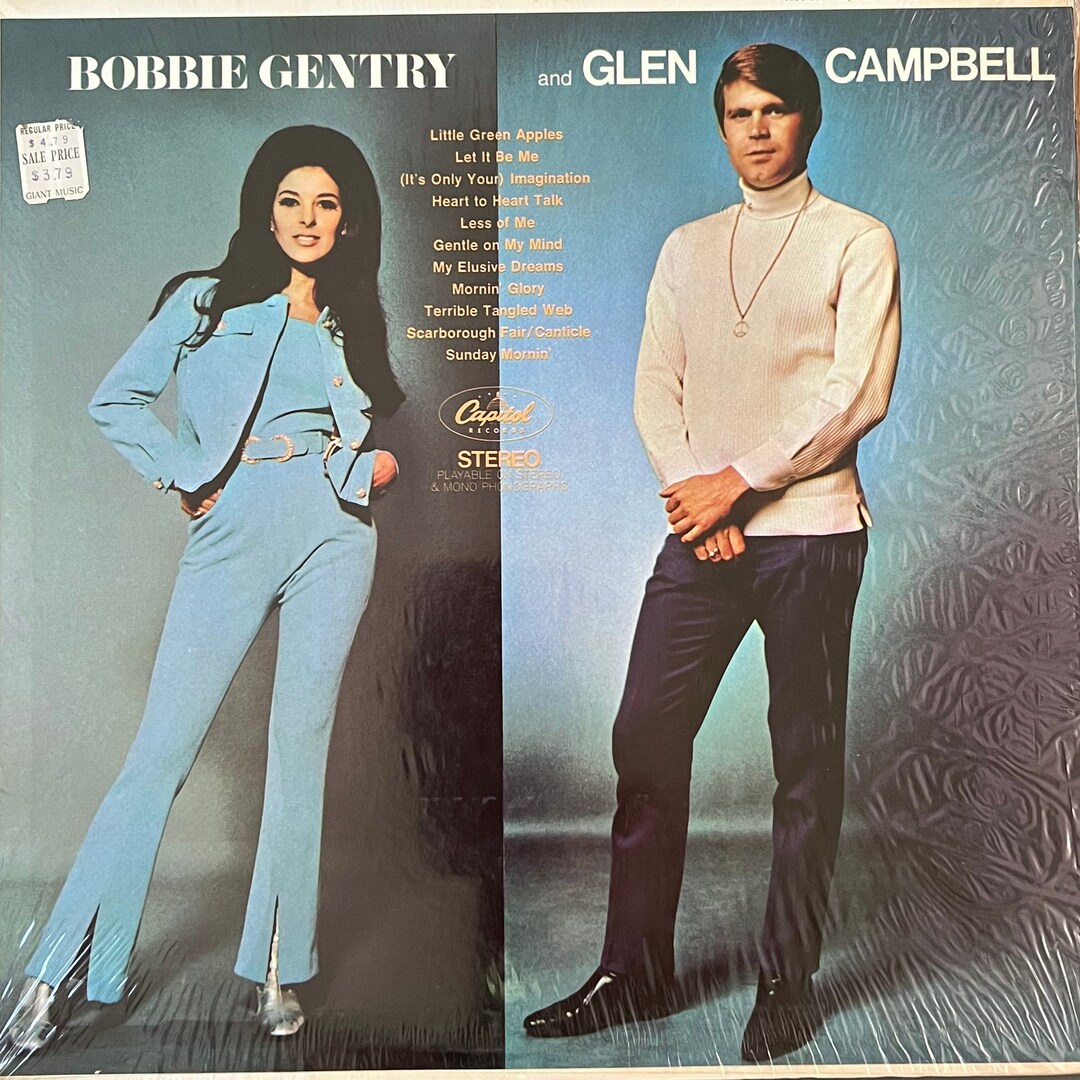 Original '68 Country Vinyl BOBBIE GENTRY and Glen Campbell Record Album ...