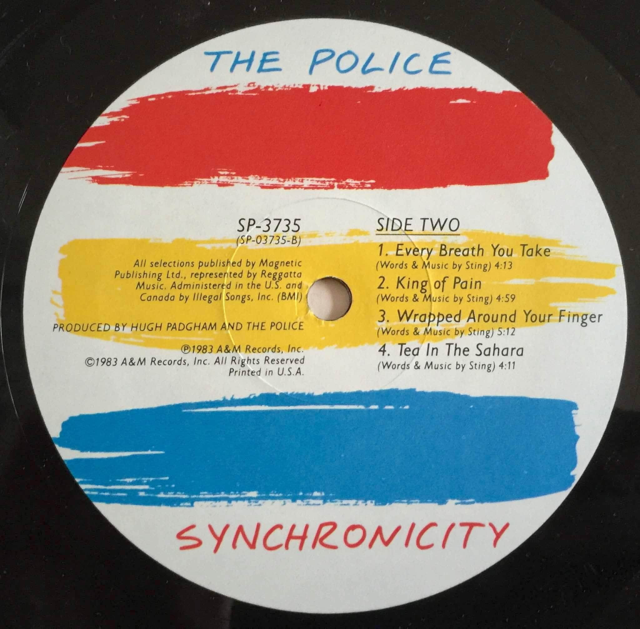 Vintage '83 Vinyl the POLICE Synchronicity Record Album Original 80s ...