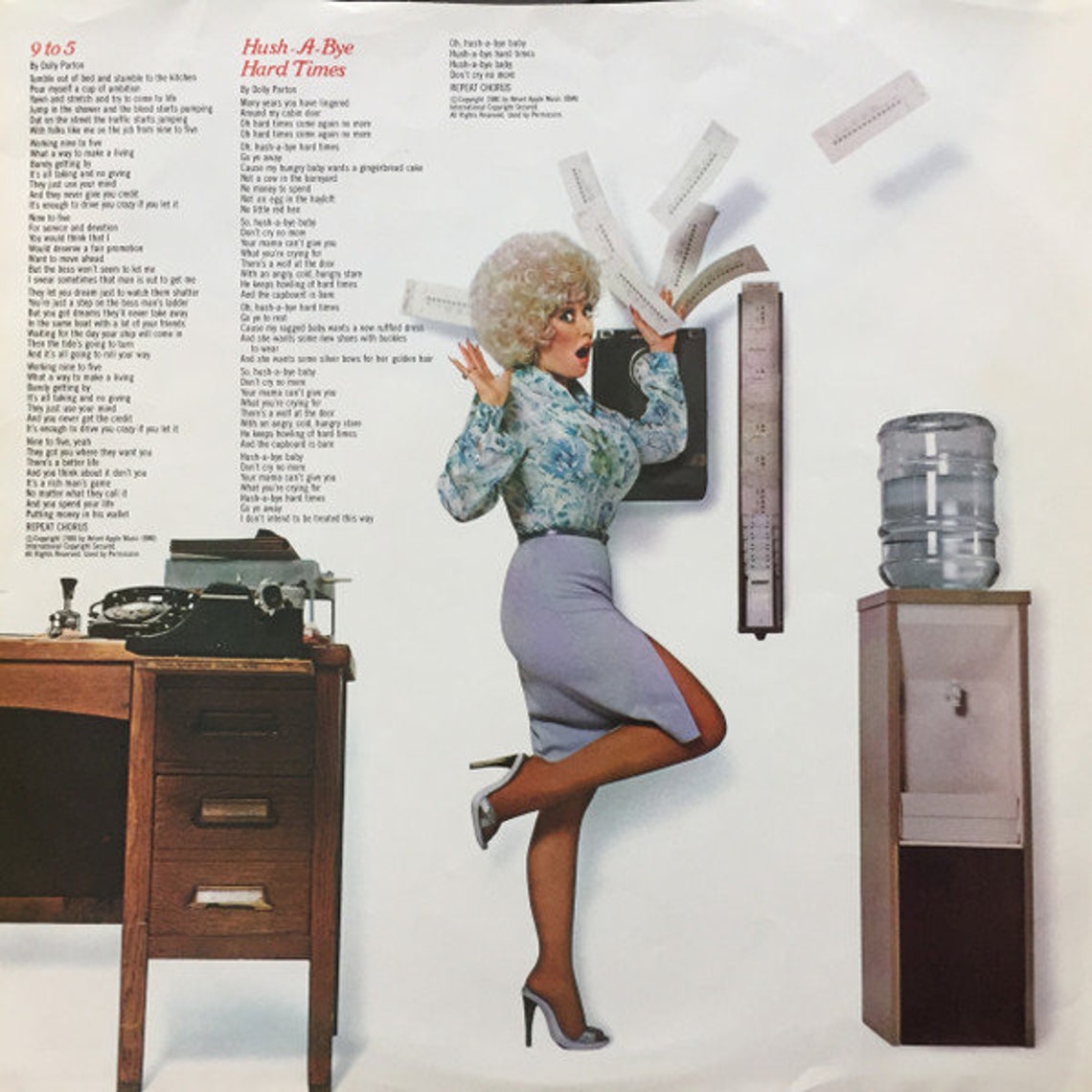 Original '80 Vinyl DOLLY PARTON 9 to 5 and Odd Jobs Record Album ...