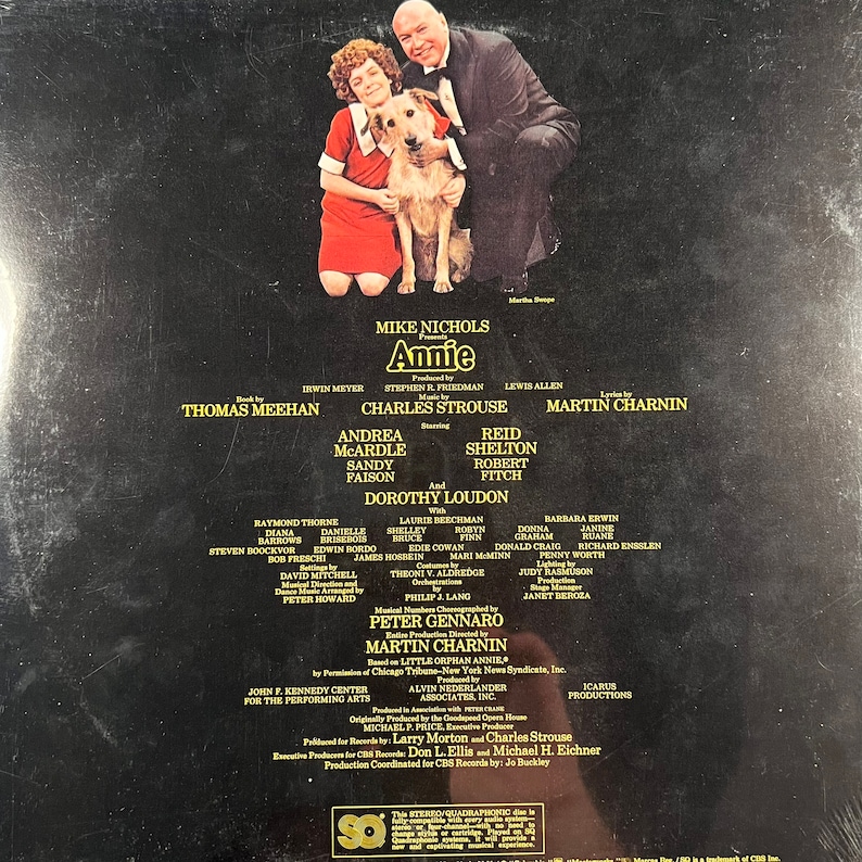 Original '77 ANNIE Musical Original Cast Recording Record Album Still ...