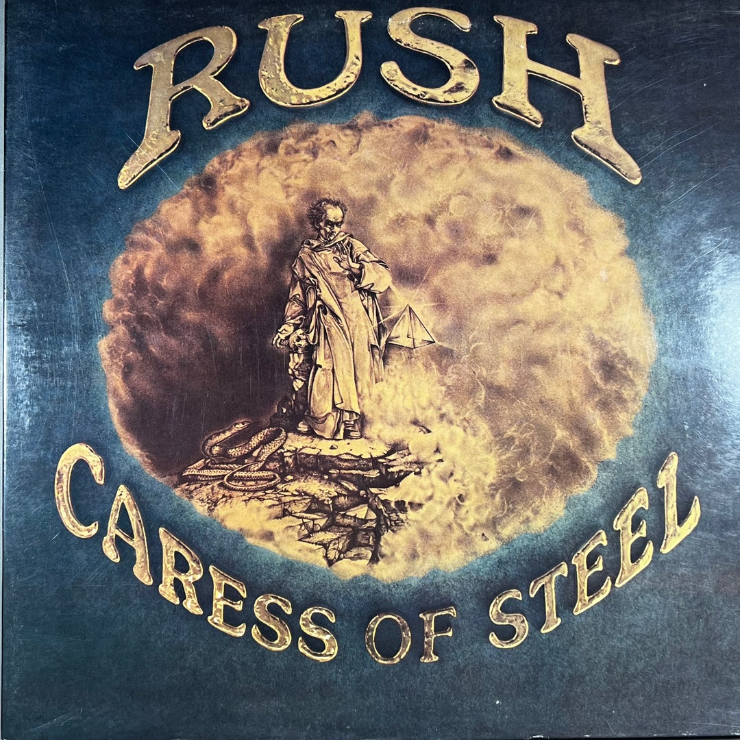 Vintage 70s Vinyl RUSH Caress of Steel Record Album Classic Rock GEDDY ...