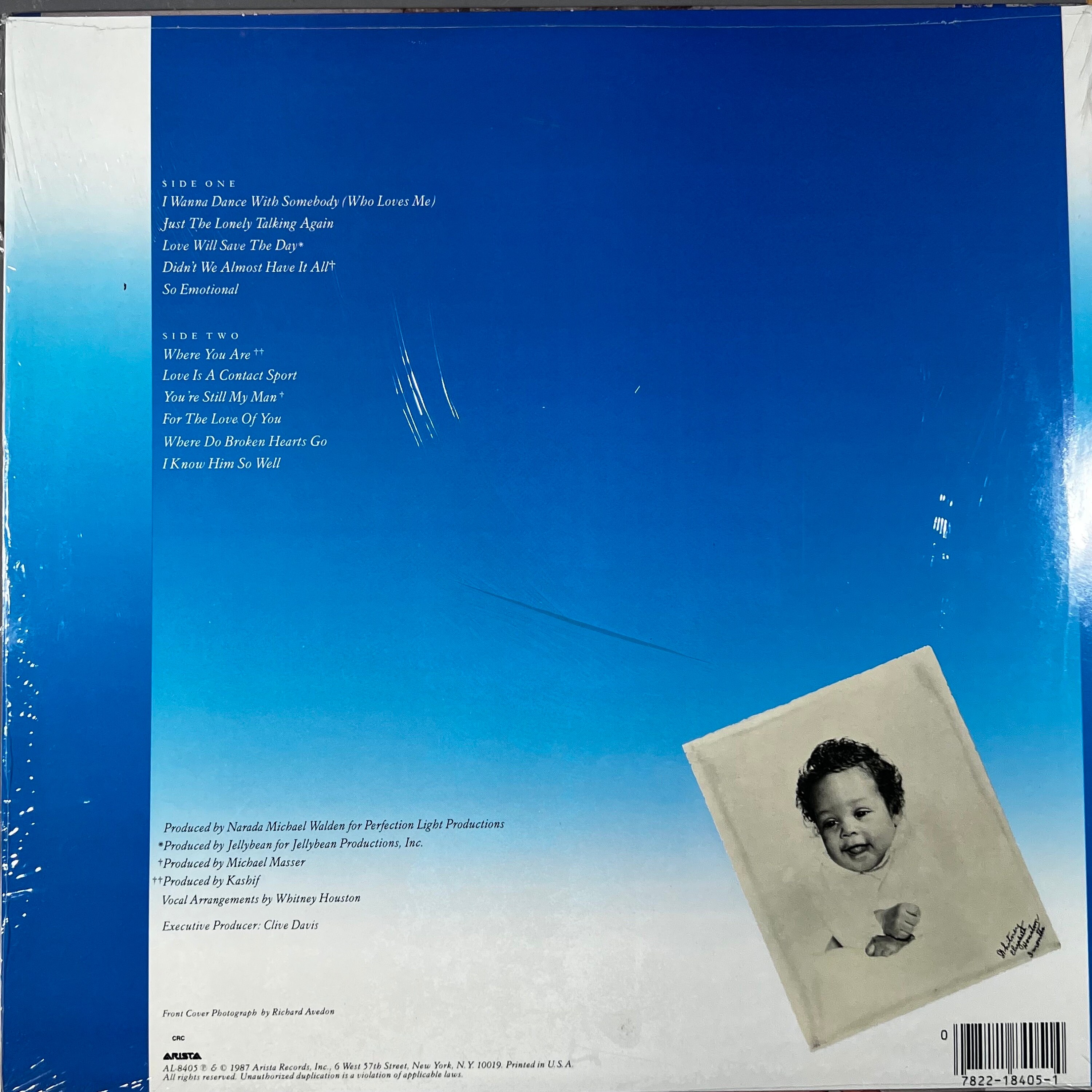 Vintage '87 Vinyl WHITNEY HOUSTON Whitney Record Album Classic Soul R&B 80s Pop Arista I Wanna ...