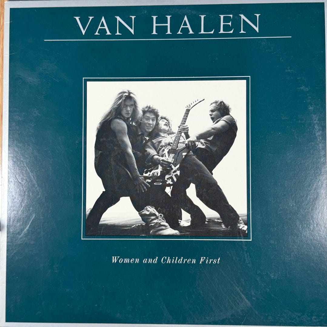 Rare Original '80 Vinyl VAN HALEN Women and Children First Record Album ...
