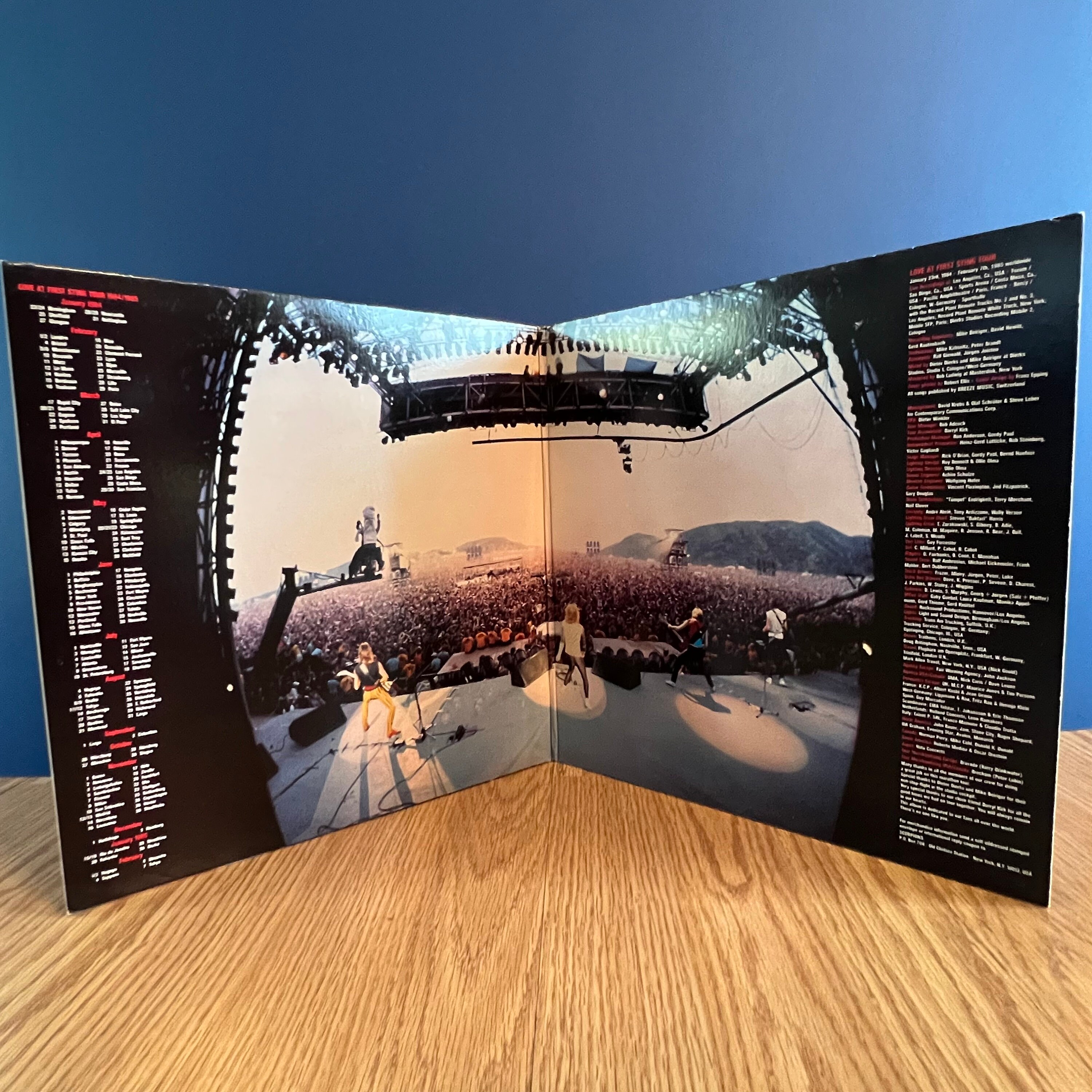 Original '85 SCORPIONS World Wide Live Double Record Album 80s Metal ...