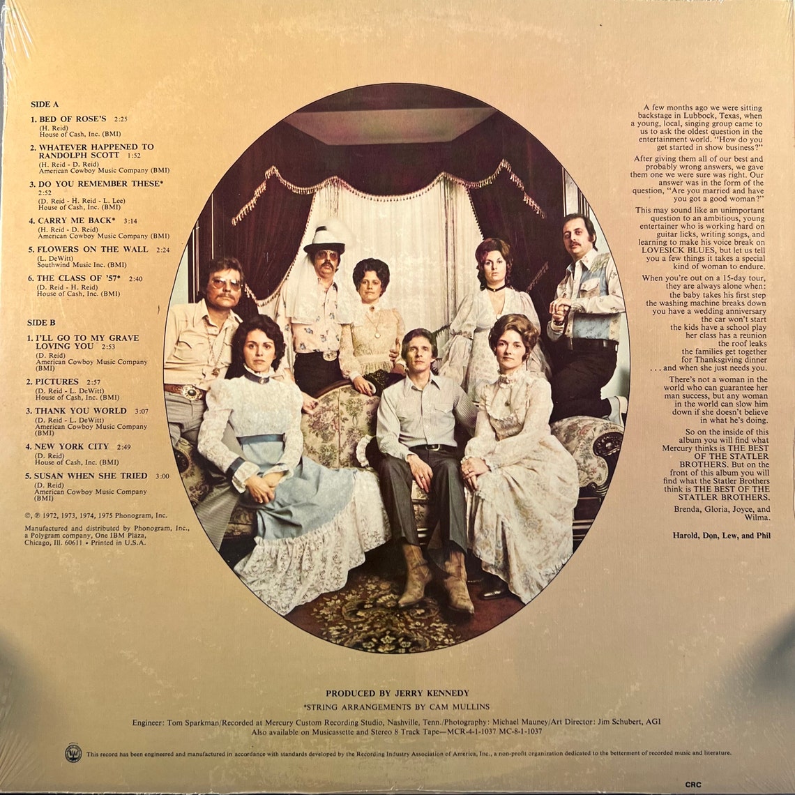 Vintage '75 the Best of the Statler Brothers Record Album Still SEALED ...
