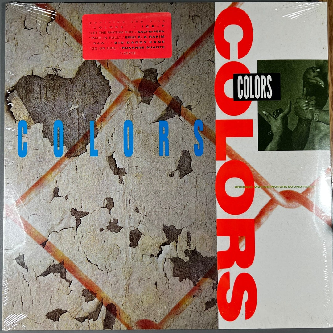 Original '88 COLORS Sound Track Record Album 80s Thug Rap ICE-T Still ...