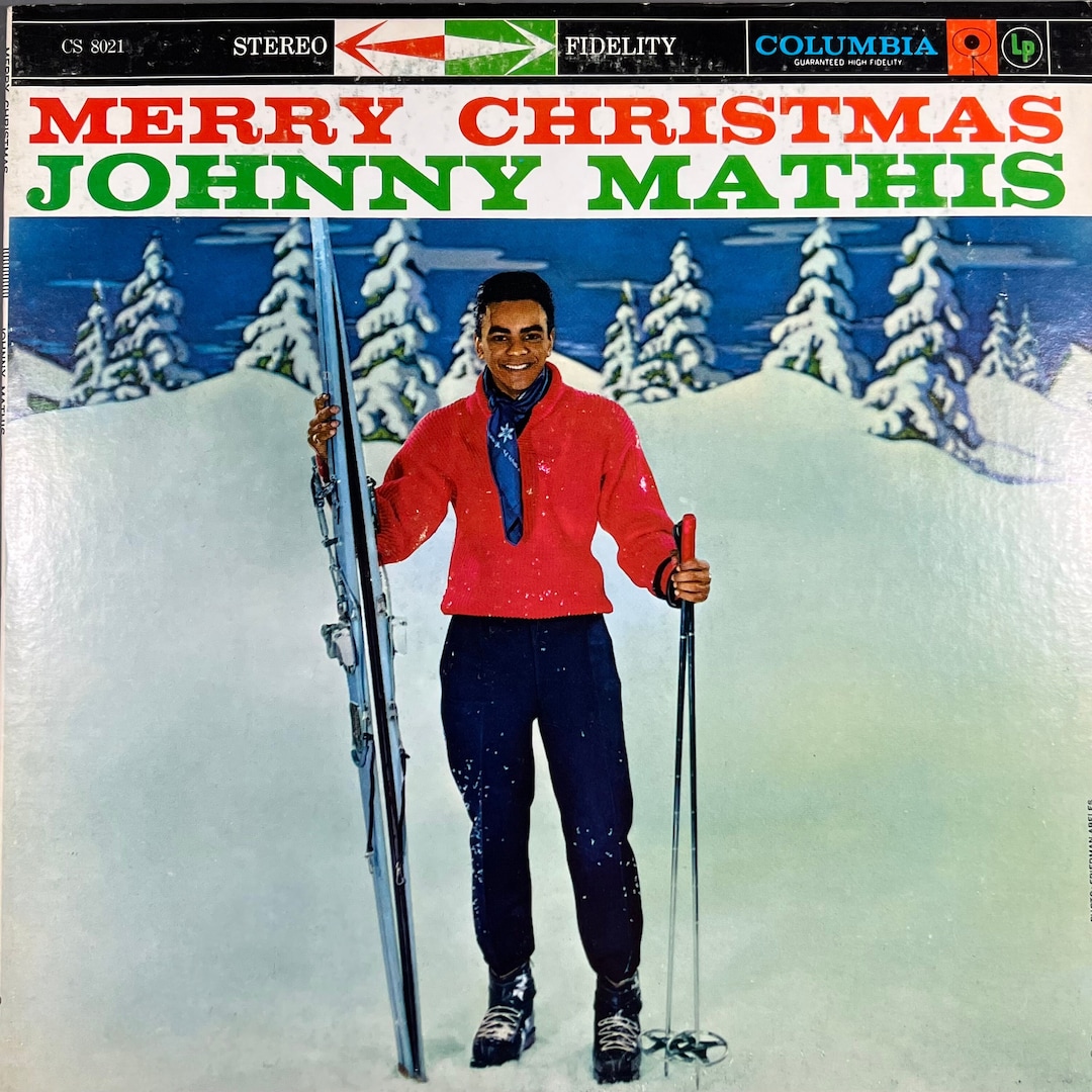 Vintage Holiday Vinyl JOHNNY MATHIS Merry Christmas Record Album 60s ...