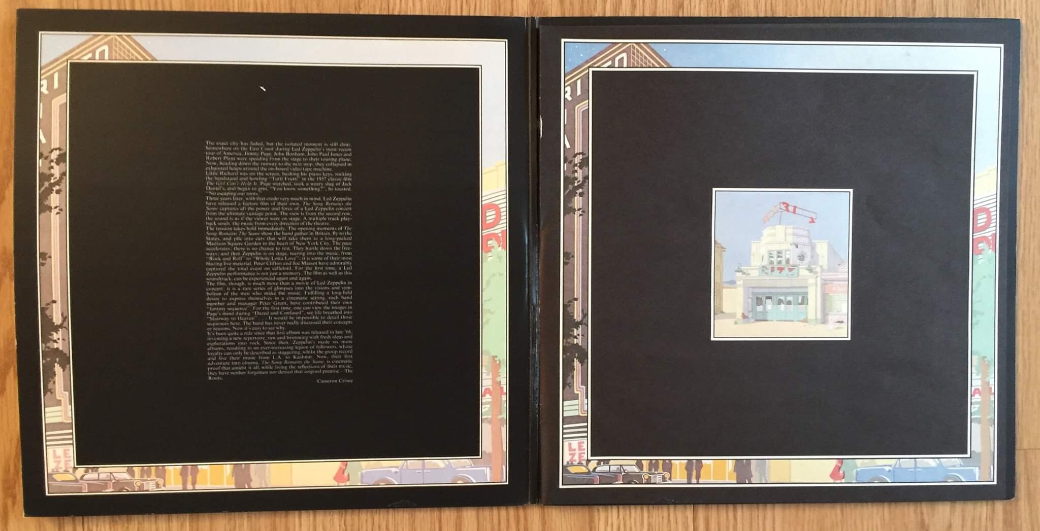 Vintage 70s Classic Rock Vinyl LED ZEPPELIN the Song Remains the Same ...