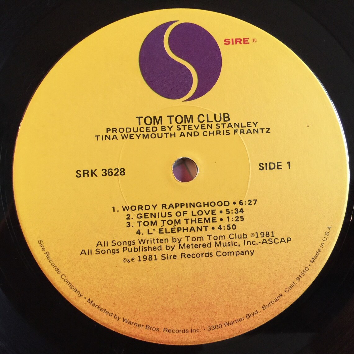 Original '81 Vinyl TOM TOM CLUB Debut Record Album 80s - Etsy