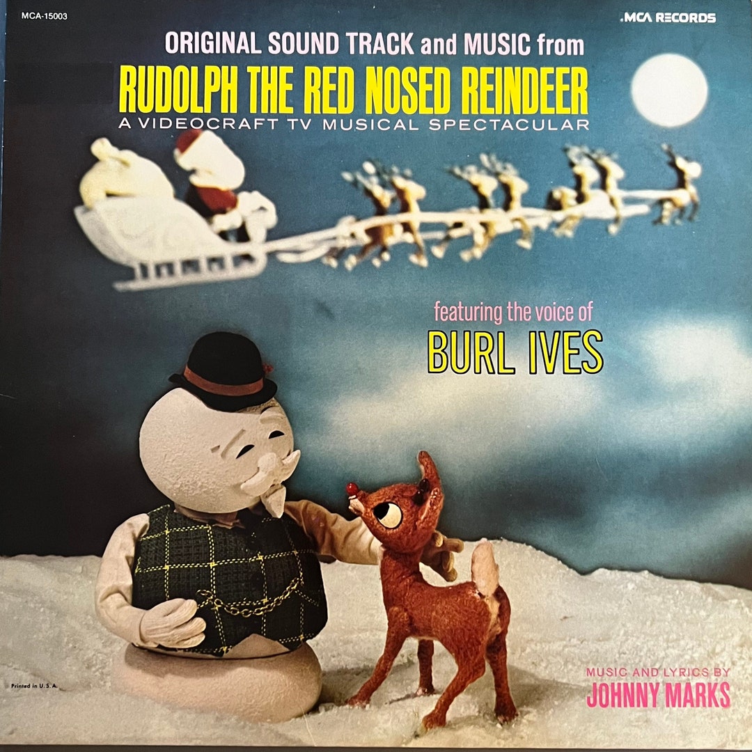 Vintage RUDOLPH the Red Nosed Reindeer Soundtrack Vinyl Classic 60s ...
