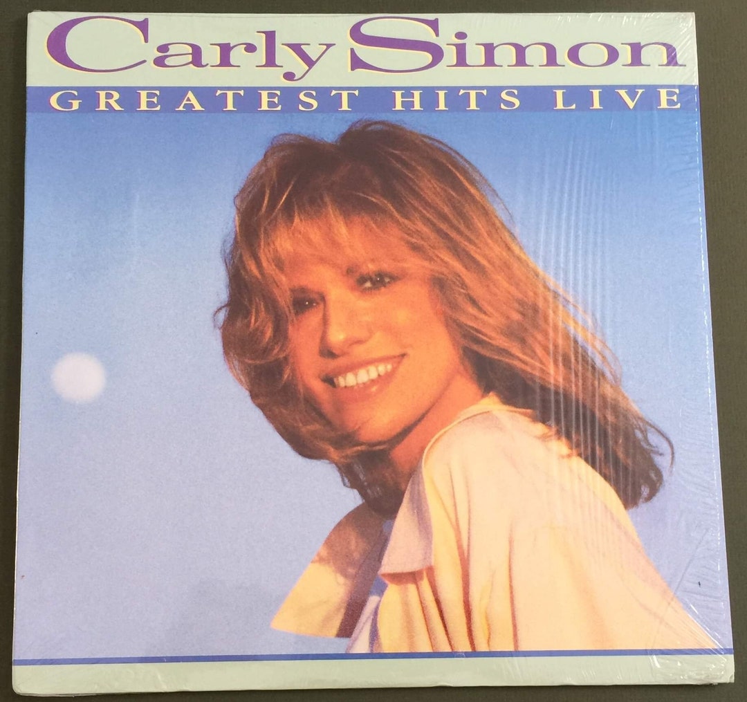 Original '88 CARLY SIMON Greatest Hits Live Record Album Classic Pop ...