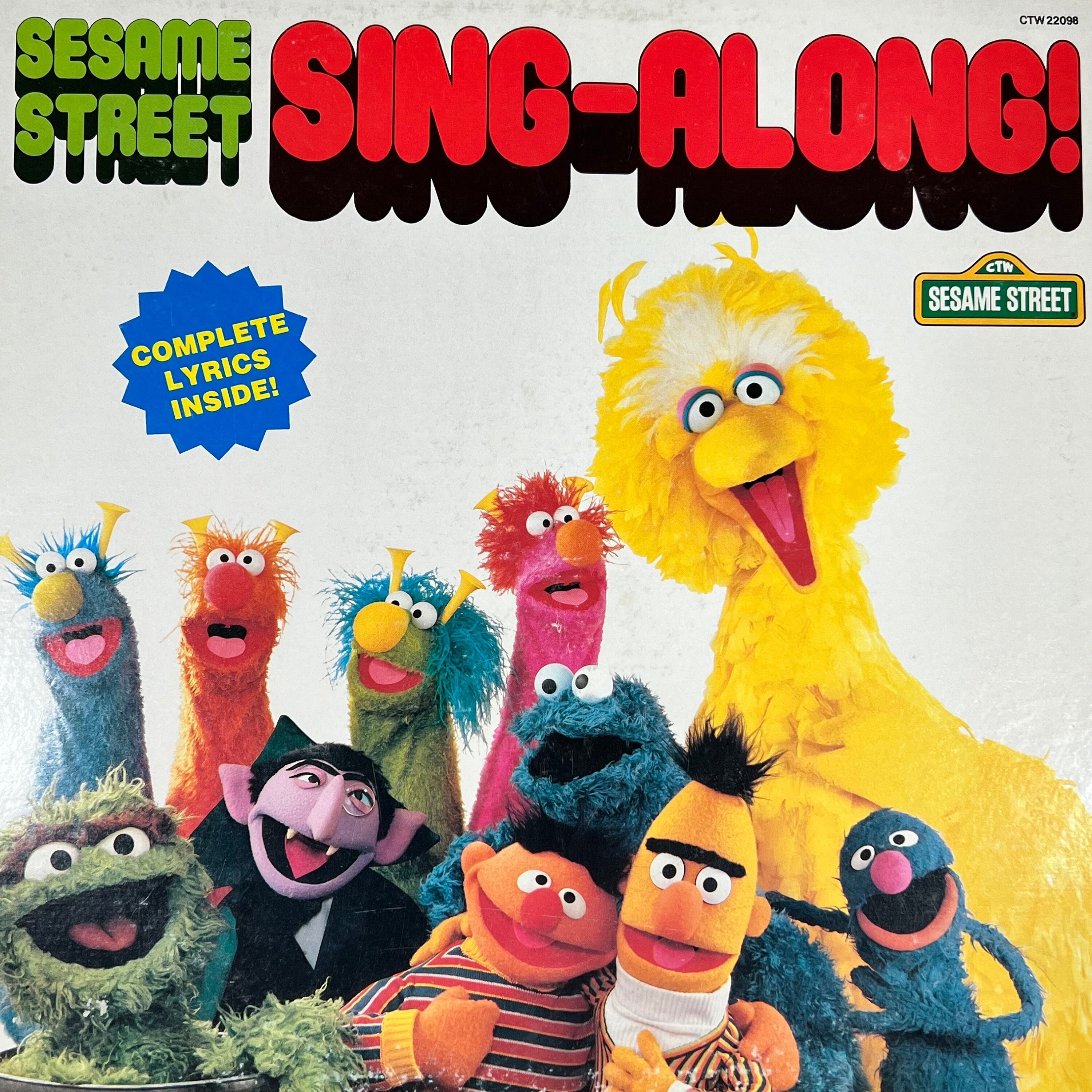 Original '82 SESAME STREET Sing Along Record Album Classic Kids Vinyl ...
