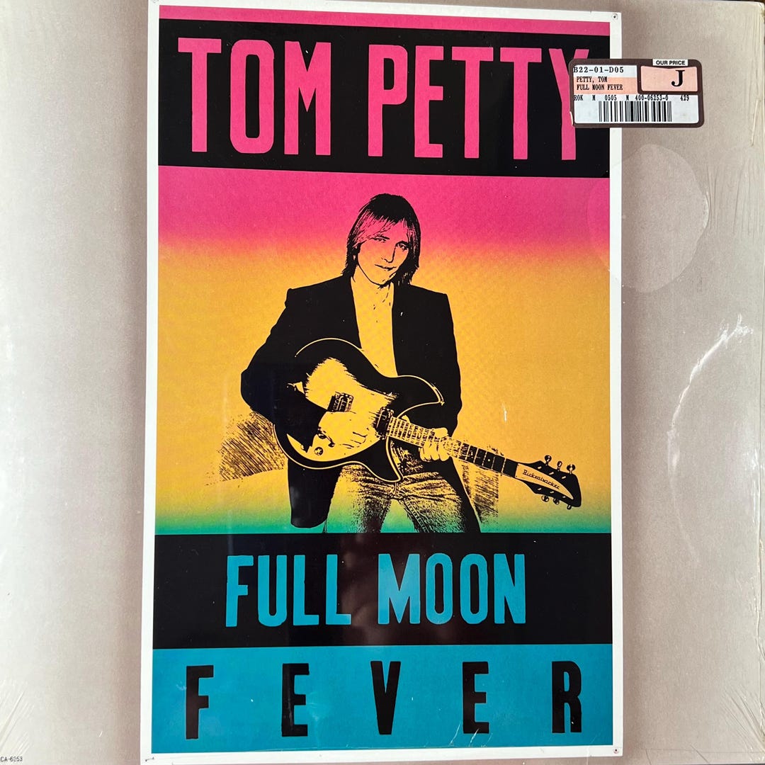 Original '89 SEALED Vinyl Tom Petty Full Moon Fever Record Album ...