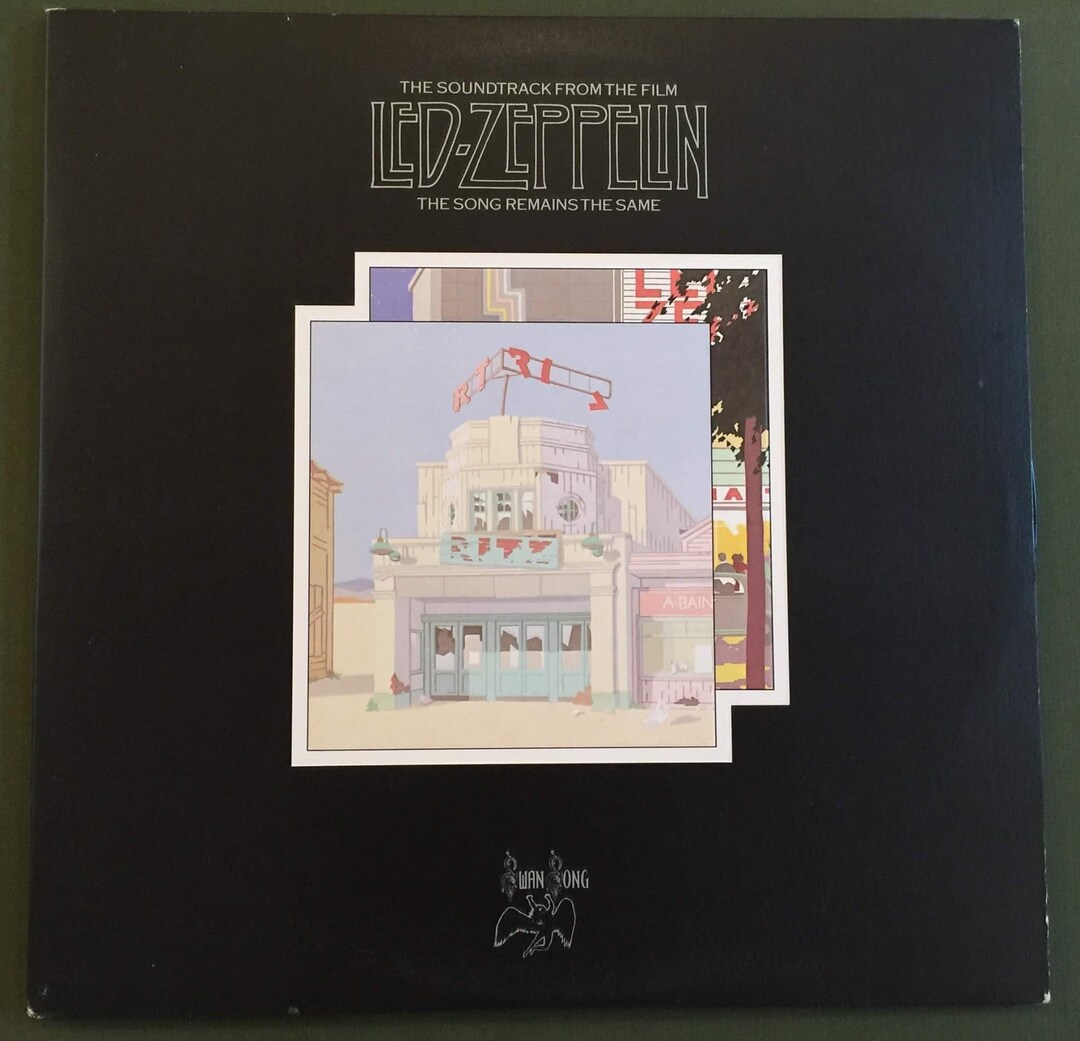 Vintage 70s Classic Rock Vinyl LED ZEPPELIN the Song Remains the Same ...