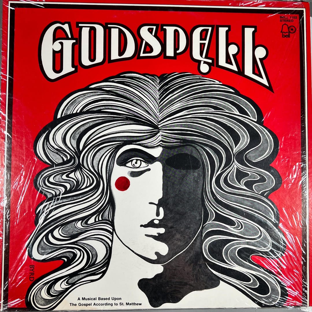 Original '71 GODSPELL Cast Recording Record Album Classic 70s Broadway ...