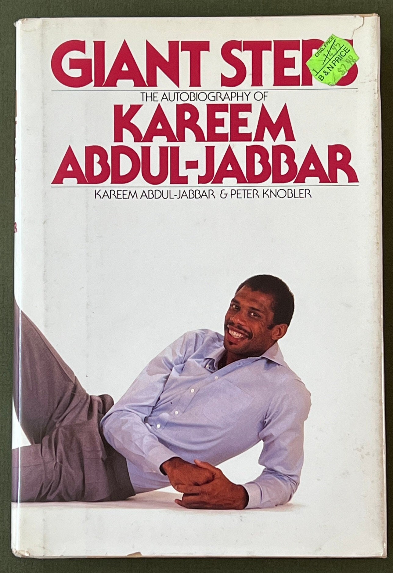 Rare 1980s Basketball KAREEM ABDUL-JABBAR Giant Steps Autobiography ...