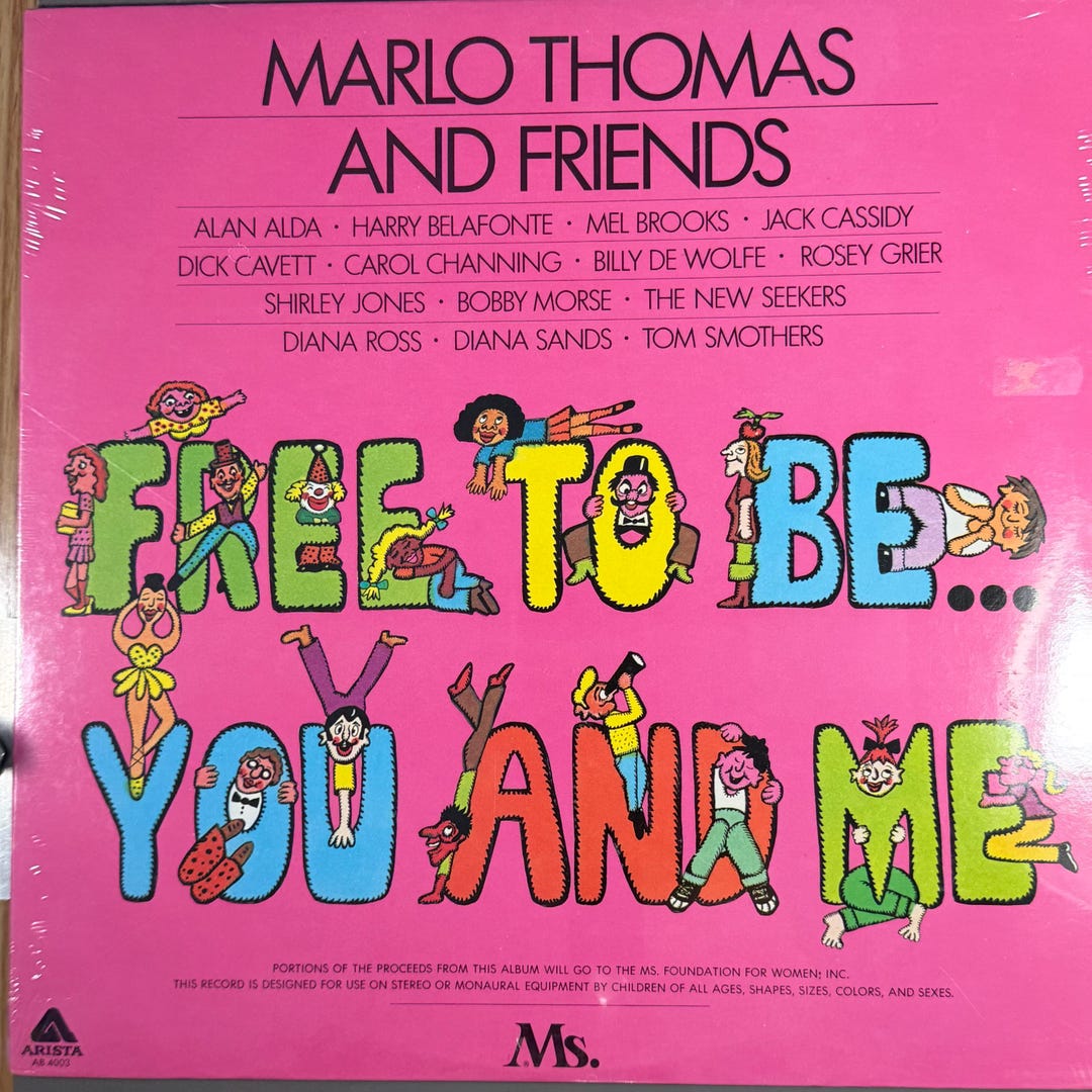 Rare Vintage SEALED Kids Vinyl Marlo Thomas Free to Be...you and Me ...