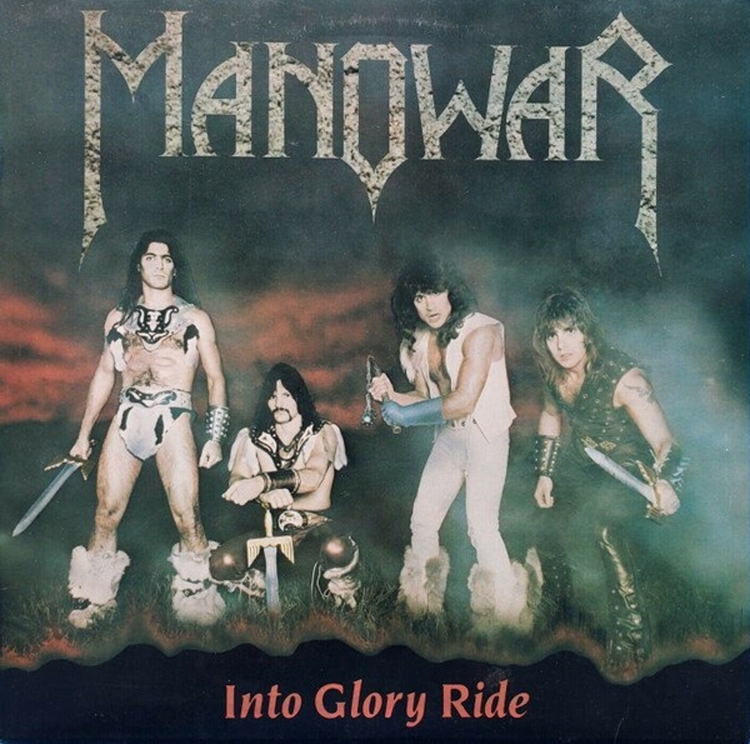 Original '83 MANOWAR Into Glory Ride Record Album 80s Heavy Metal ...