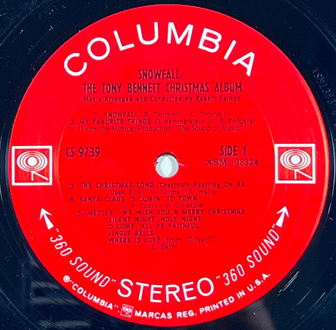 Original 60s Vinyl TONY BENNETT Snowfall the Christmas Album CLASSIC ...