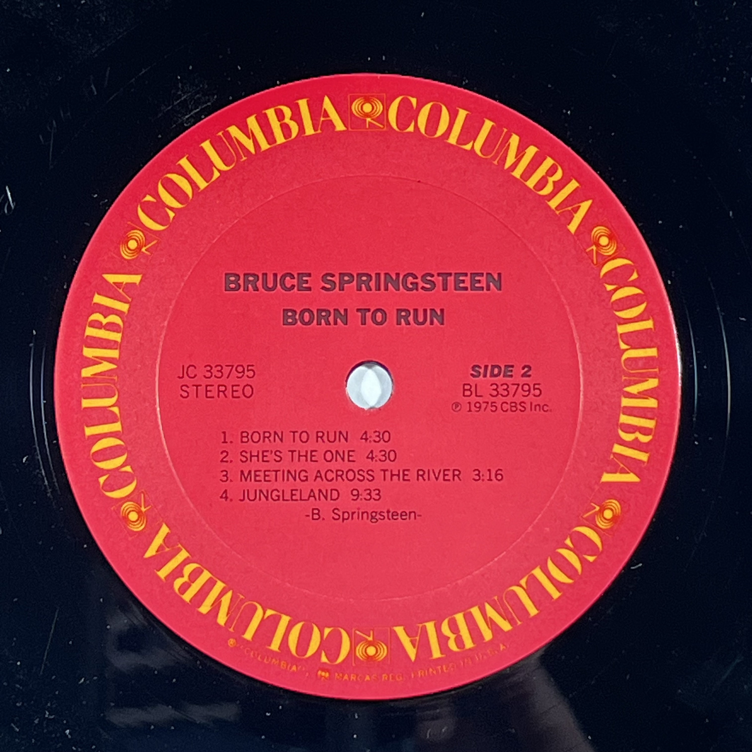 Vintage '75 Vinyl BRUCE SPRINGSTEEN Born to Run Record Album 70s ...