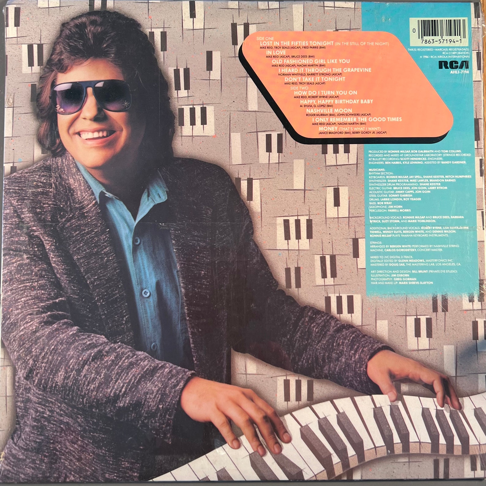 Classic SEALED Country RONNIE MILSAP Lost in the Fifties Tonight Record ...