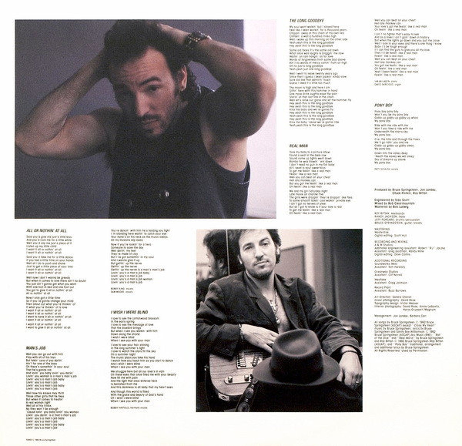 Original '92 Vinyl BRUCE SPRINGSTEEN Human Touch Record Album 90s ...