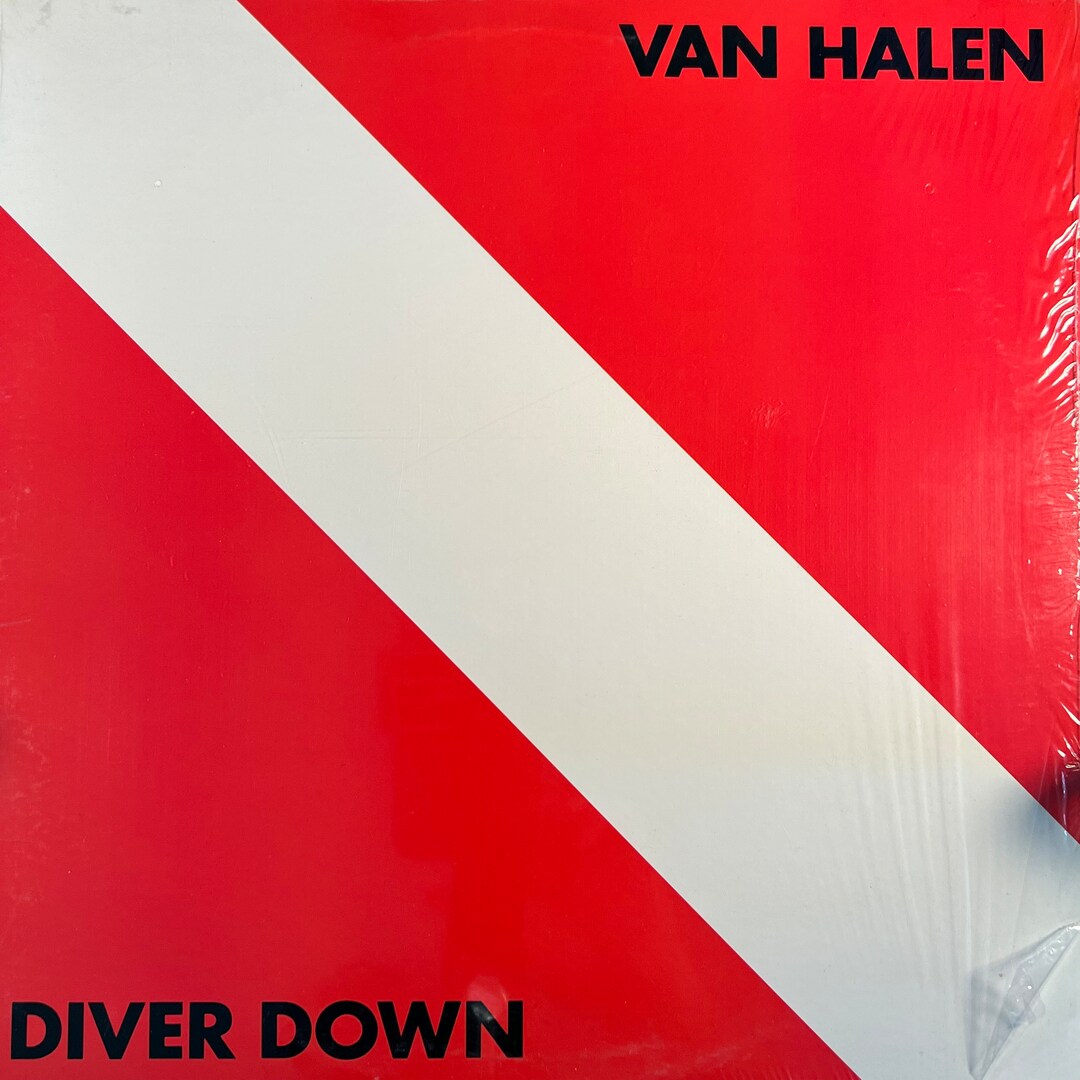 Original '82 VAN HALEN Diver Down Record Album Classic 80s Rock David ...