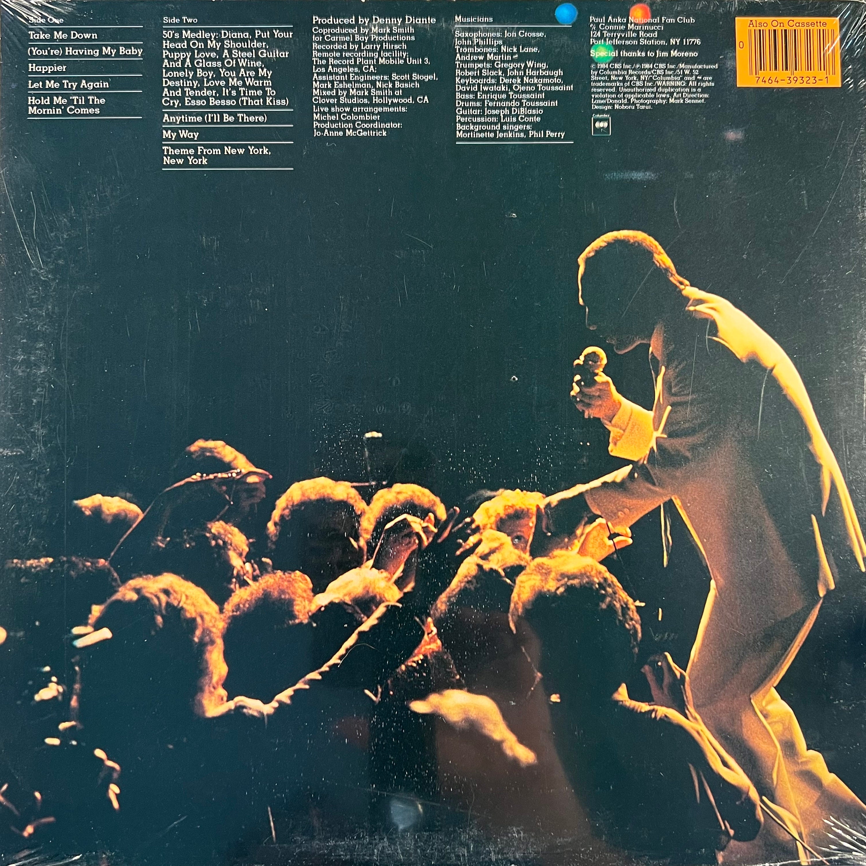 Vintage '84 PAUL ANKA Live Record Album Still SEALED ! Original 80s Pop ...