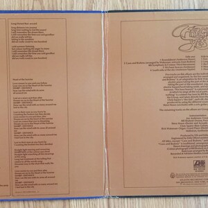 Vintage 70s Prog Rock Vinyl YES Fragile Record Album Atlantic Rick ...