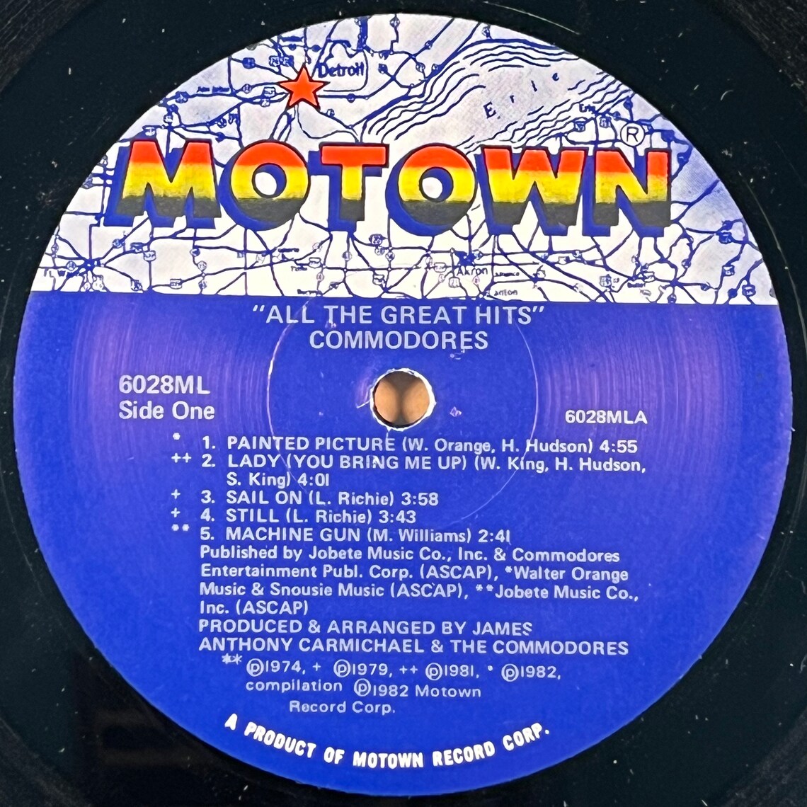 Vintage COMMODORES All the Great Hits Record Album BRICK HOUSE - Etsy