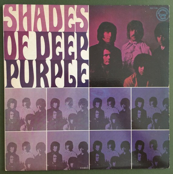 Vintage 60s Psychedelic Rock Vinyl Shades of DEEP PURPLE | Etsy