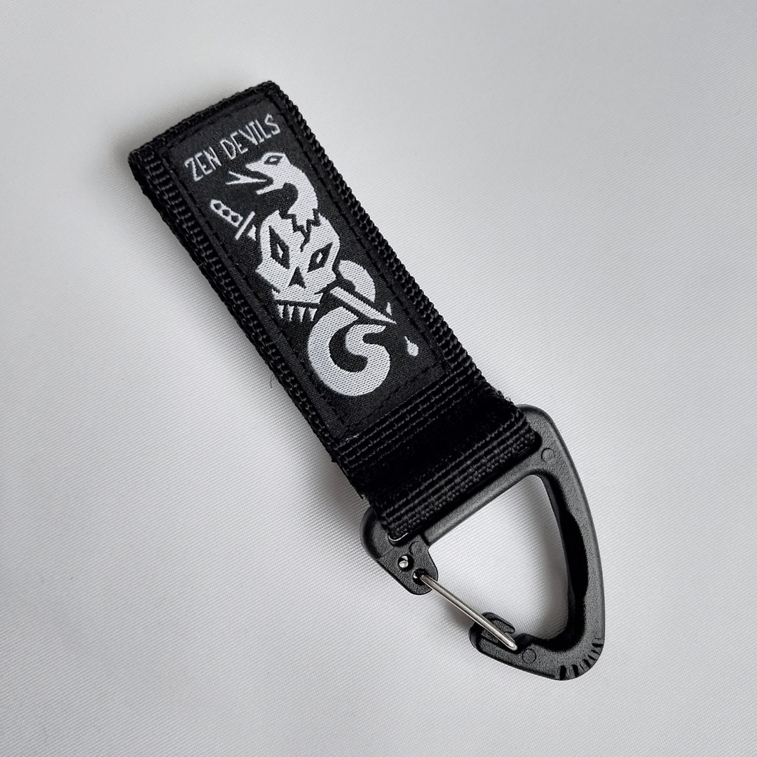 Zen Devils - the Death Tactical Molle Keychain (black) Skull Katana ...