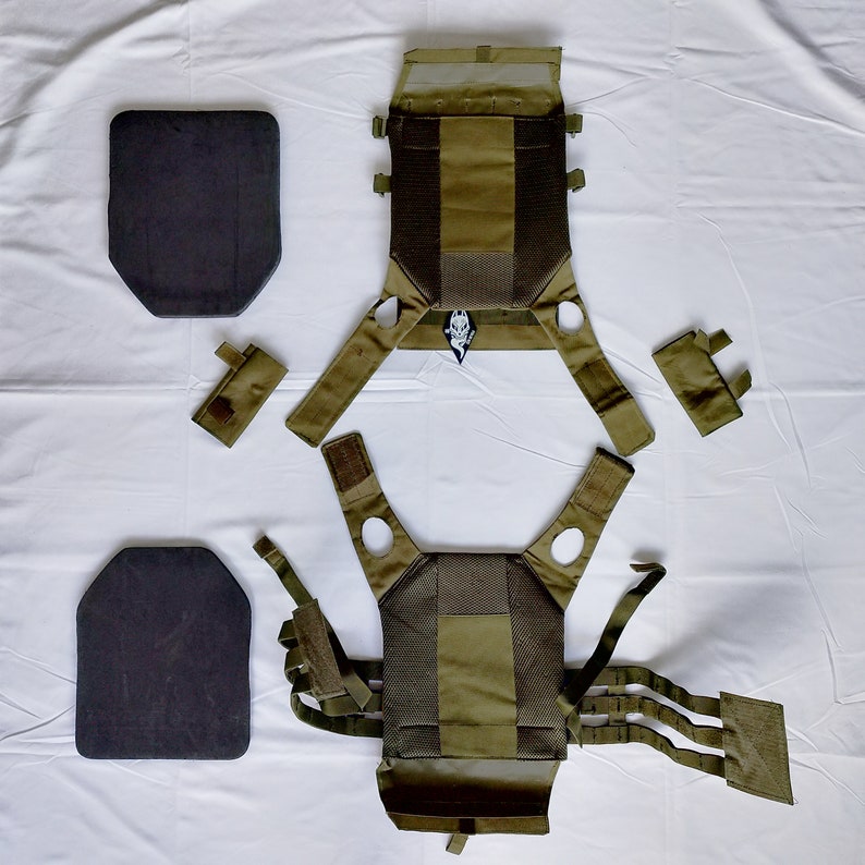 Zen Devils the Ghost Tactical Vest army Green Plate - Etsy