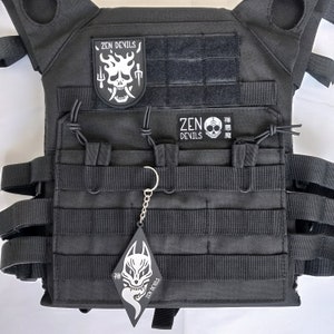 Zen Devils - the Ghost Tactical Vest (black) Plate Carrier Techwear ...