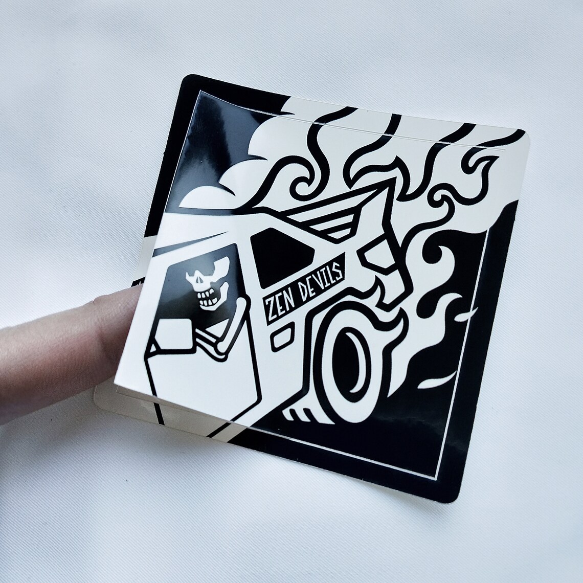 Zen Devils Sticker Pack Black White Dark Techwear Cyberpunk - Etsy