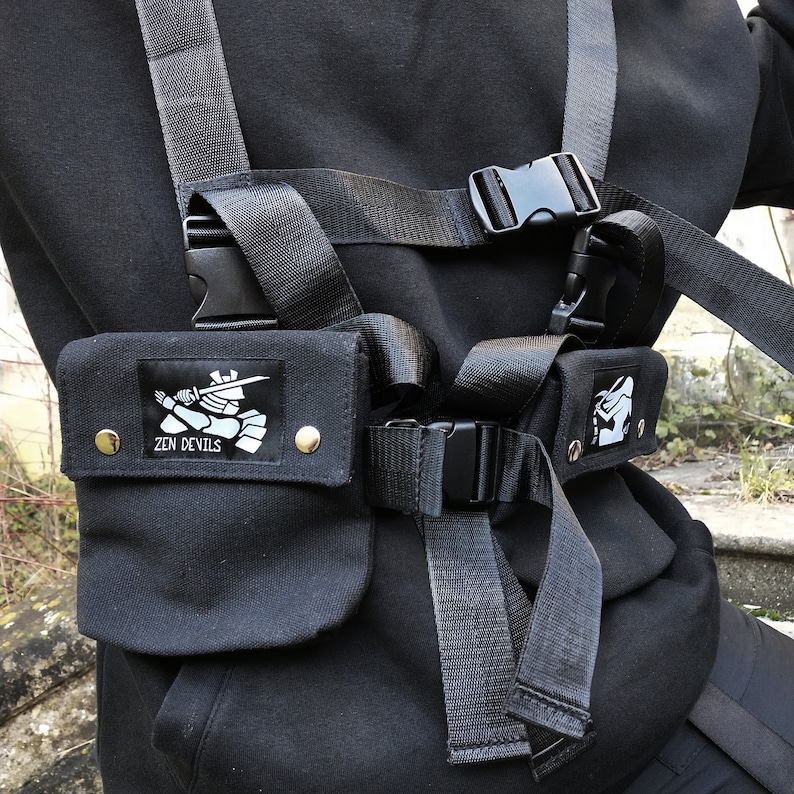 Zen Devils the Battle Harness Bags Straps Waist Bag Samurai - Etsy