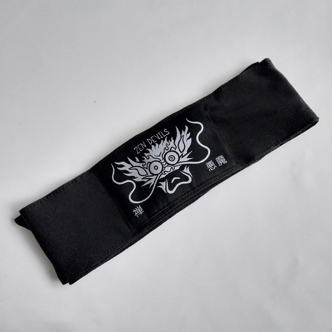 Zen Devils - the Furious Dragon Headband Kanji Darkwear Techwear ...