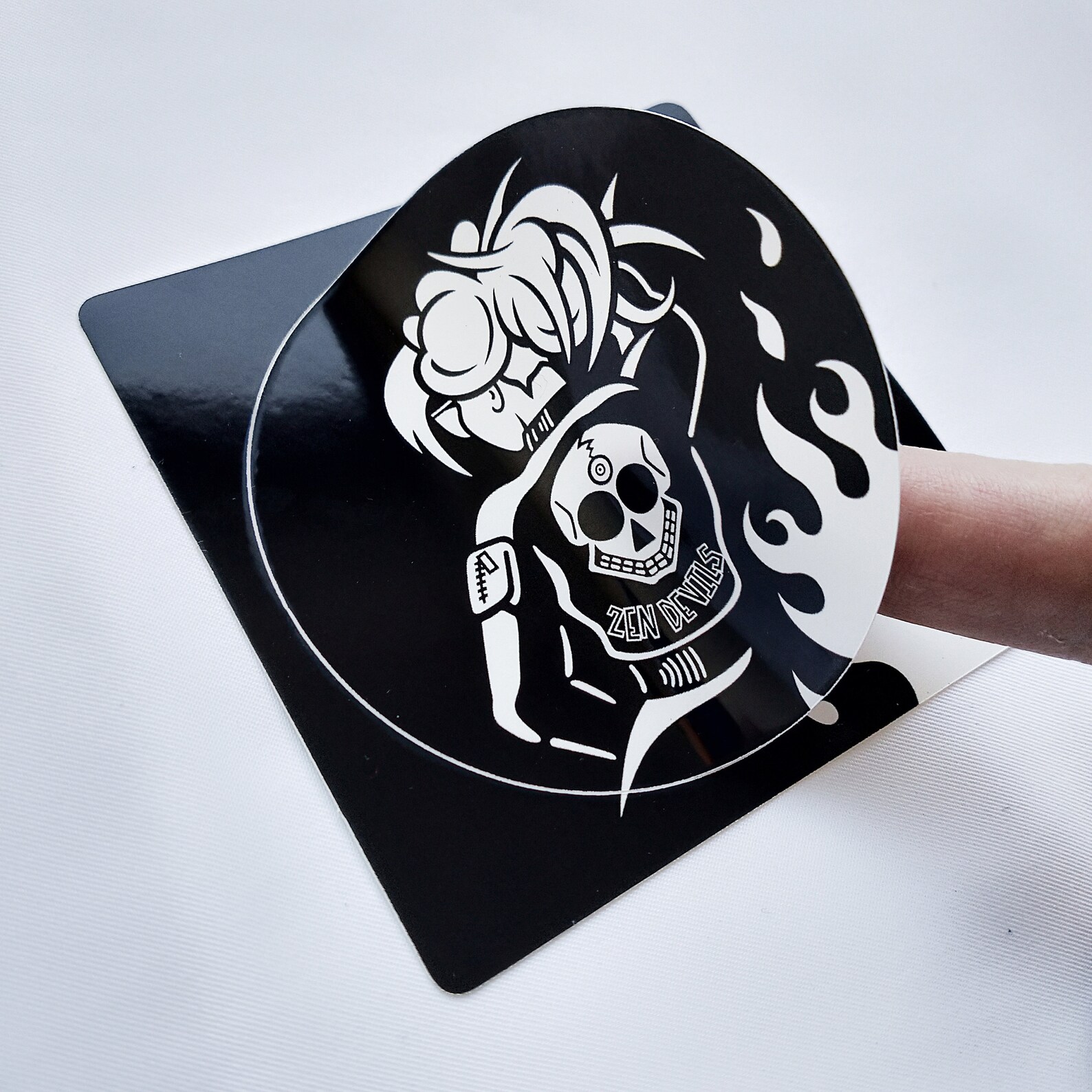 Zen Devils Sticker Pack Black White Dark Techwear Cyberpunk - Etsy