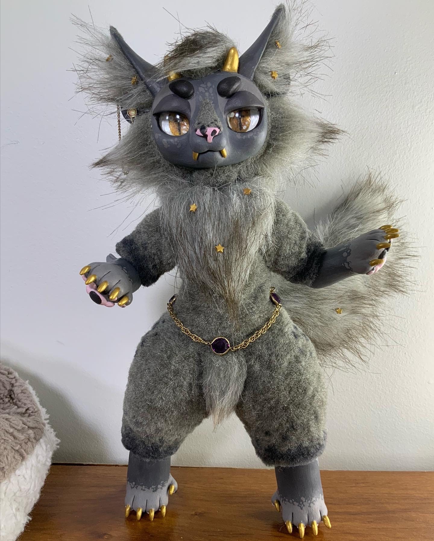Custom Furry Anthro Poseable OOAK Doll Handmade Commission - Etsy