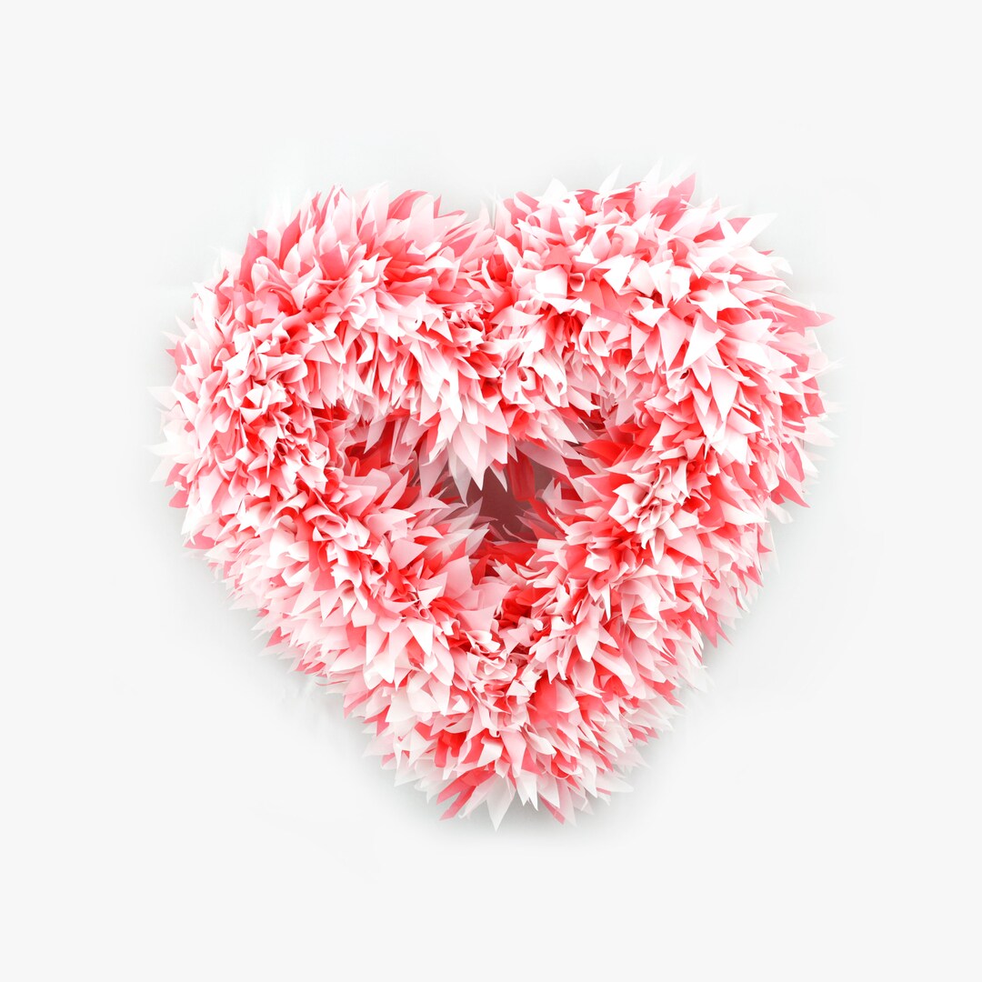 Heart Confetti Wreath - Etsy