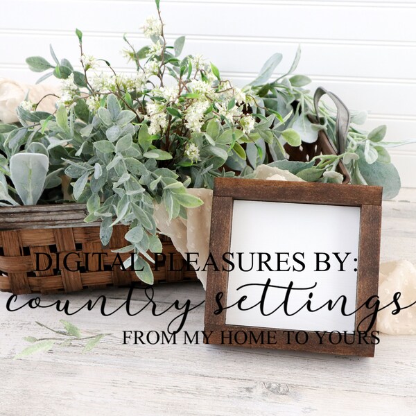 6x6 Wood Sign - Etsy