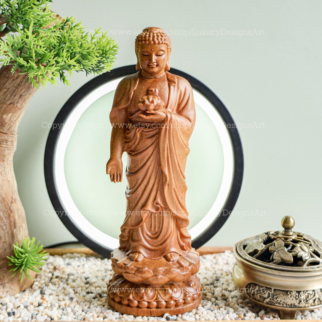 Amitabha Buddha Statue, Buddha Statue Small for Home, Feng Shui Statue ...