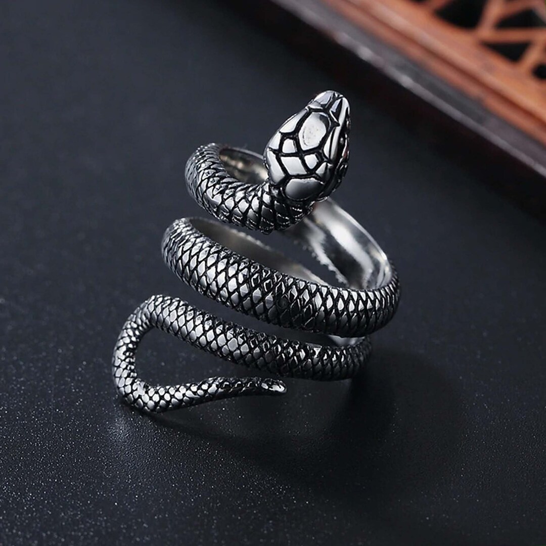316L Stainless Steel Never Fade Snake Motorcycle Vintage - Etsy UK